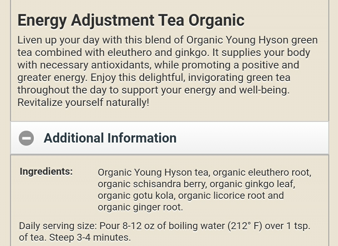 Energy Adjustment Tea (2ozs)