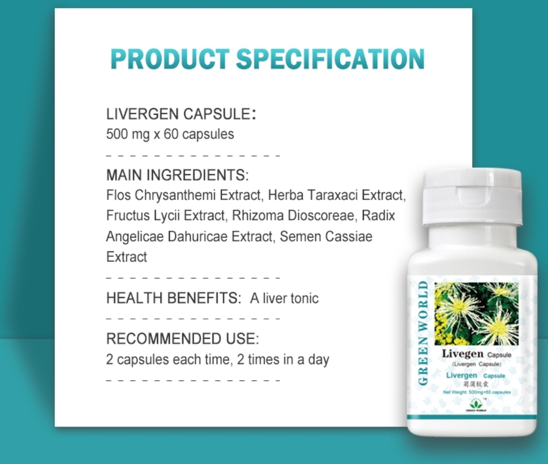 Livergen Capsule: Adjust Liver Fat Metabolism and Prevents Liver Disease